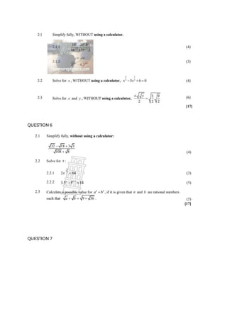 GRADE 11 EXPONENTS & SURDS QUESTIONS.pdf