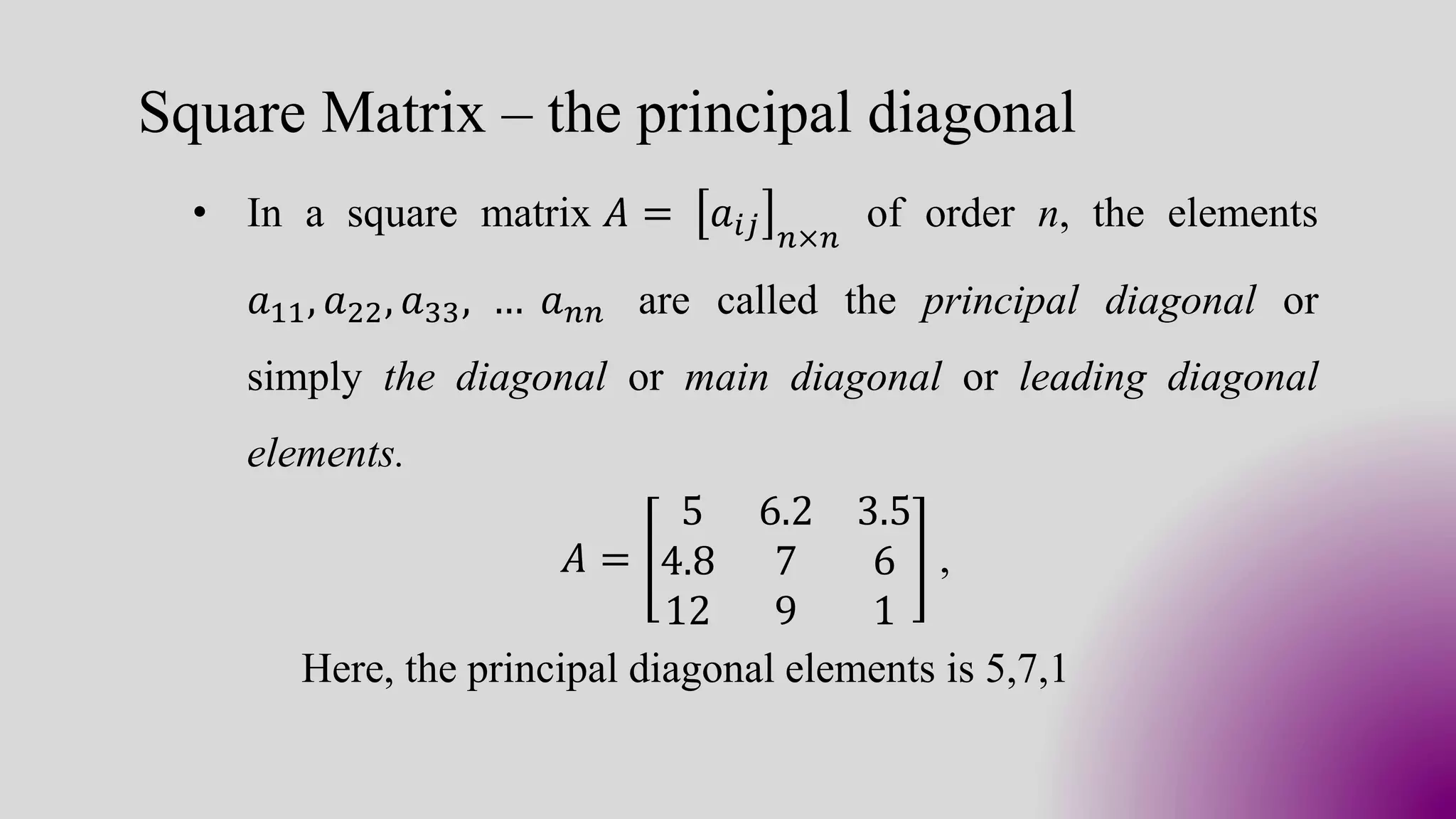 Types of Matrics | PDF