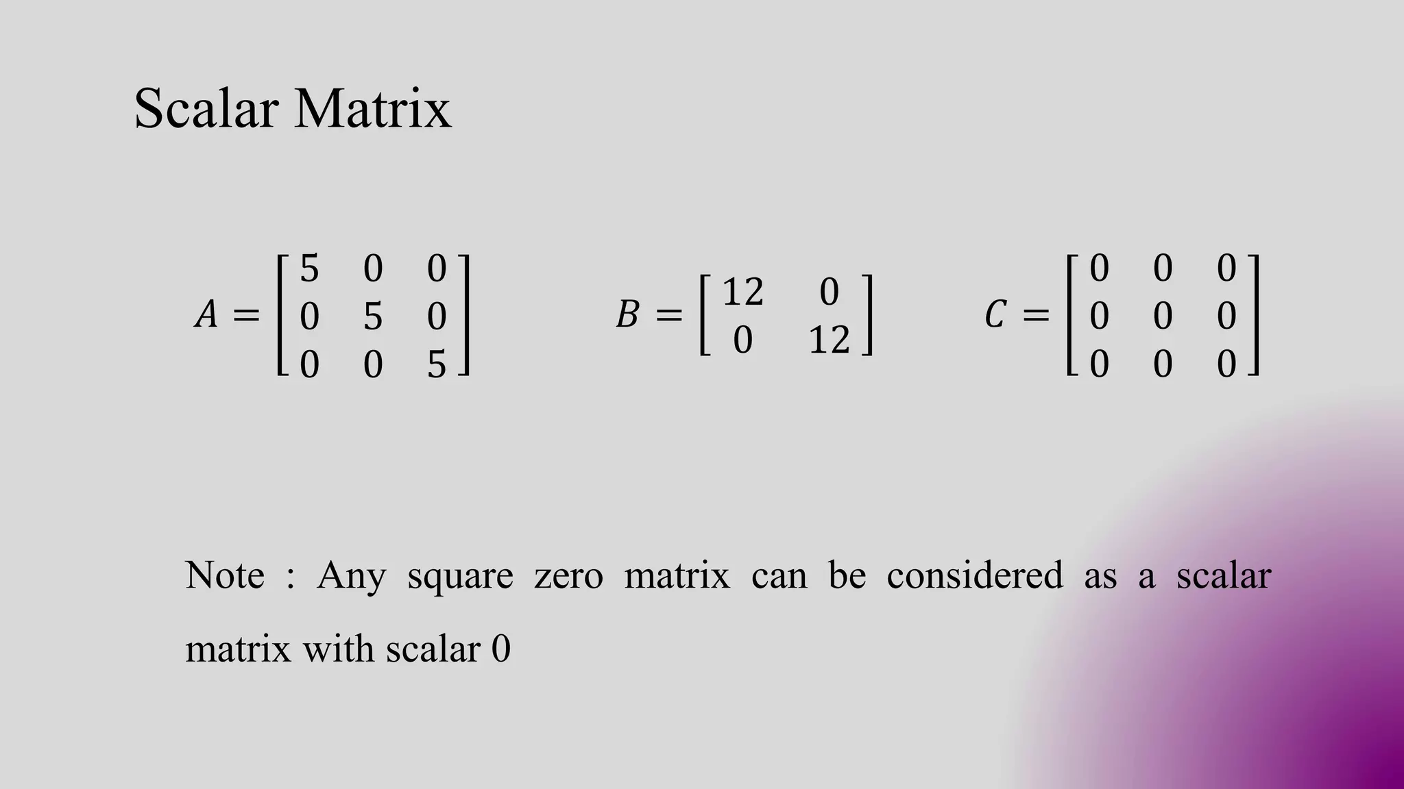 Types of Matrics | PDF