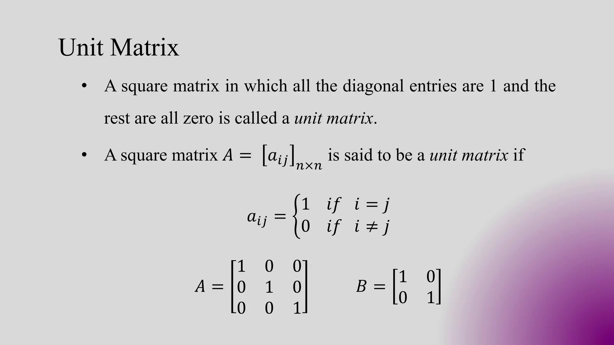 Types of Matrics | PDF