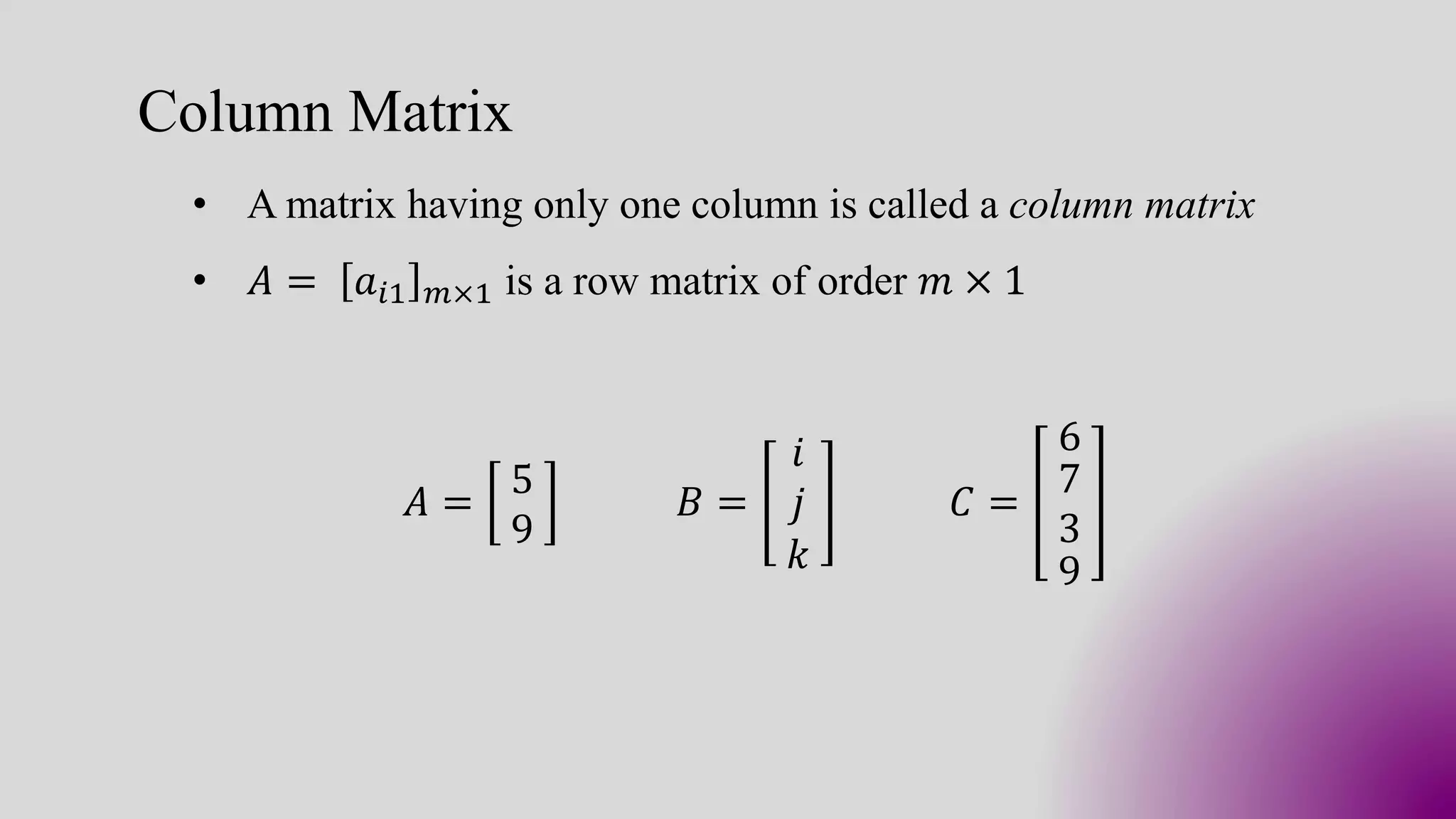 Types of Matrics | PDF
