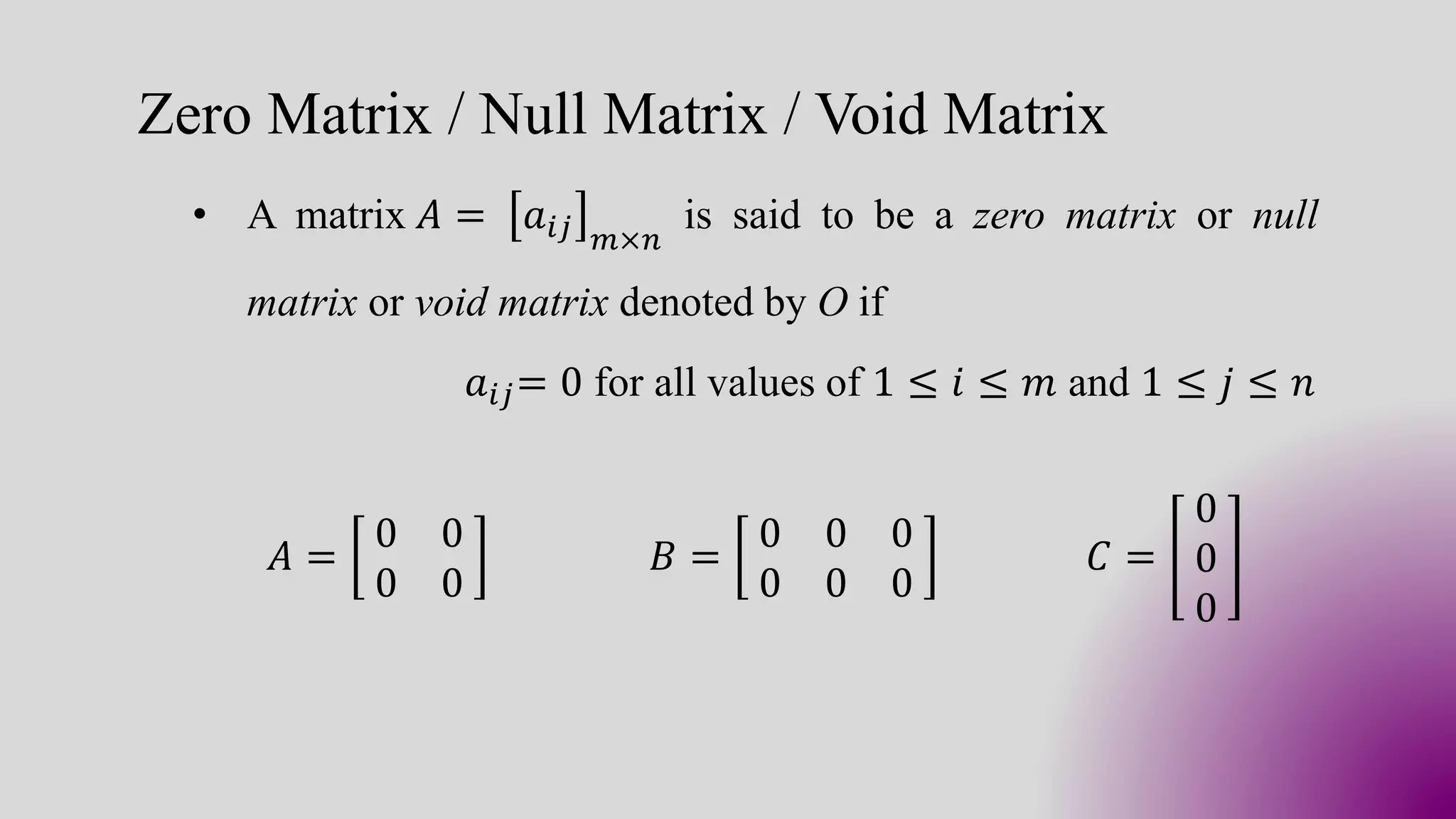 Types of Matrics | PDF