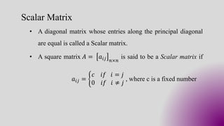 Types of Matrics | PDF