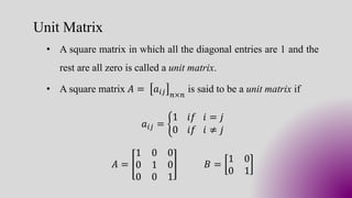 Types of Matrics | PPT
