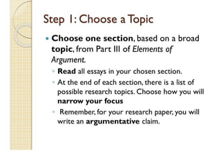 Grade 11 Research Paper | PPT