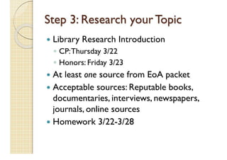 Grade 11 Research Paper | PPT