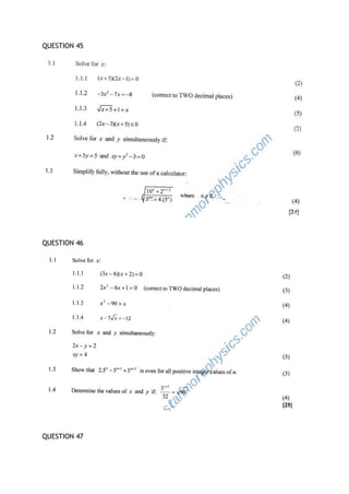 GRADE 12 ALGEBRAIC EXPRESSIONS QUESTIONS (AutoRecovered) (1).pdf