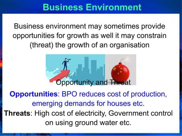 Grade 12 BS - Chapter 3 Business Environment.pptx | Green Solutions | Business