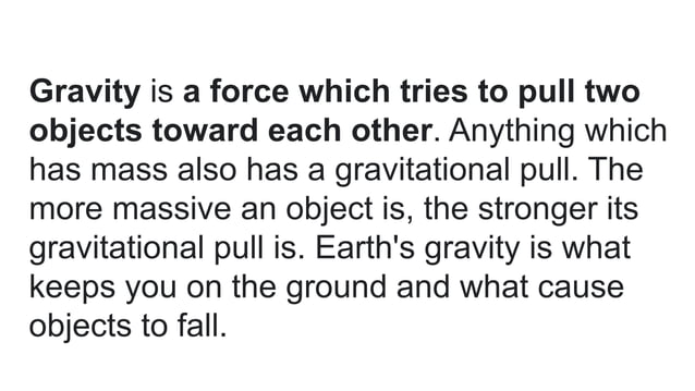 GRADE 12 GRAVITY.pptx | Physics | Science