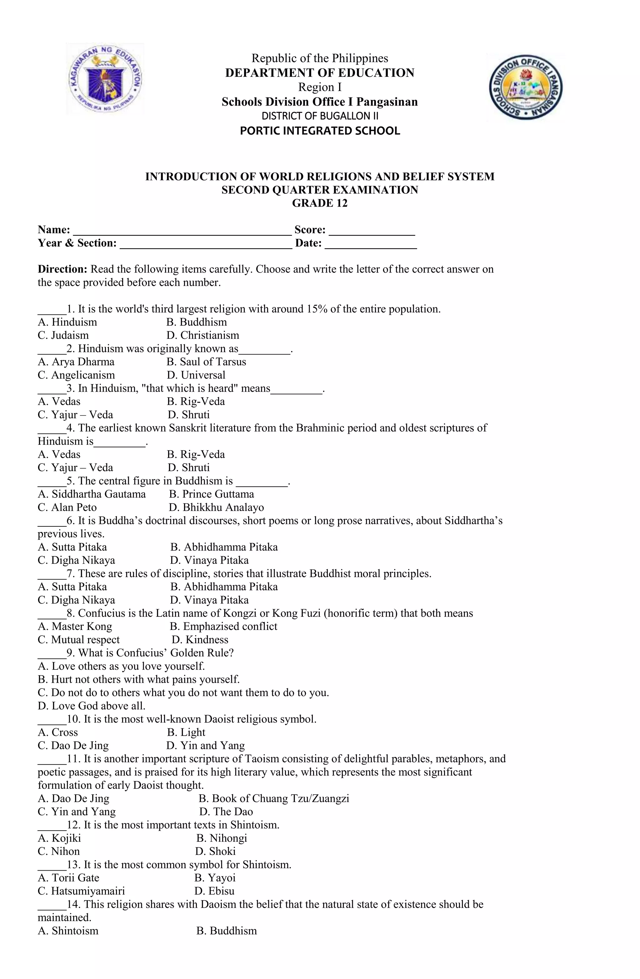 grade 12 INtro 2ND qUARTER EXAM.docx