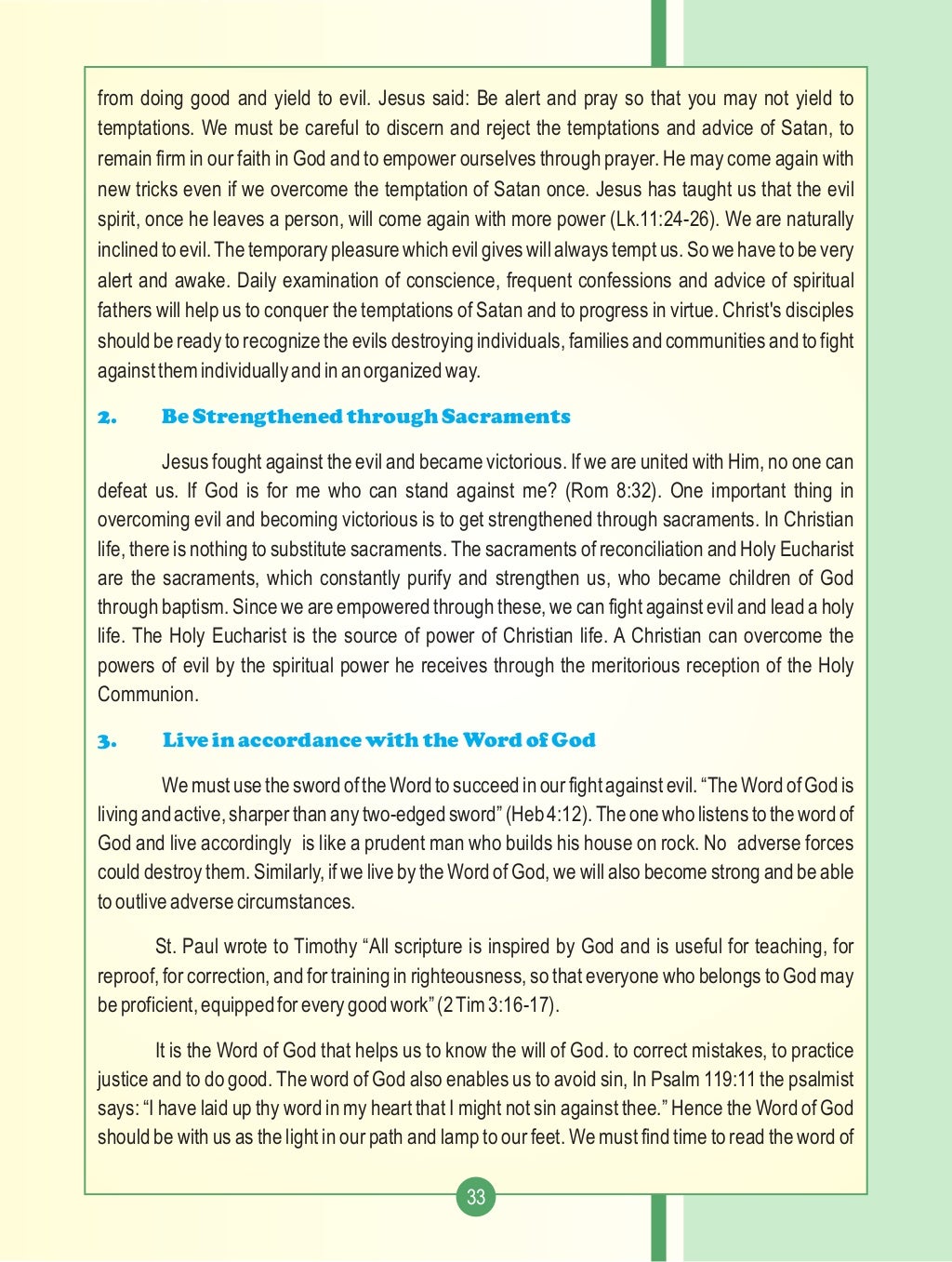 Syro malabar church catechism text class 12 Lesson 5James Adhikaram ...
