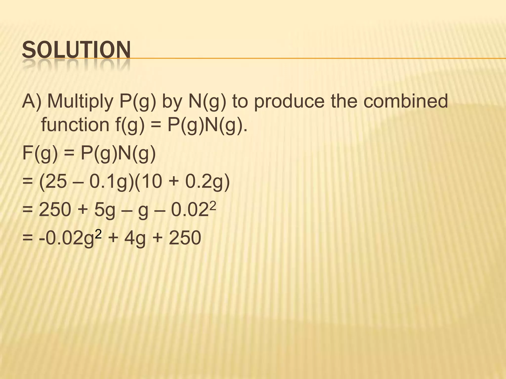 Grade 12 math products and quotients of functions | PPTX
