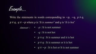 Logical Connectives NOT AND OR | PDF
