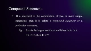 Logical Connectives NOT AND OR | PDF