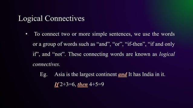 Logical Connectives NOT AND OR | PDF