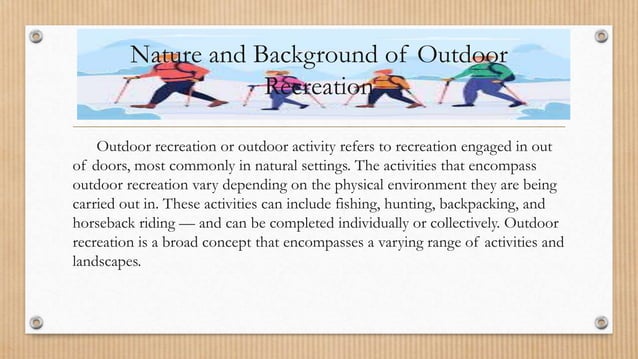 grade 12outdoor recreation module 1-2.pptx | Outdoor Attractions ...