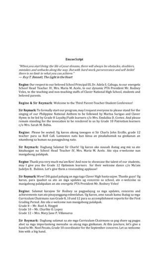 Grade 12 program | DOCX