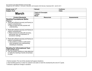 Grade1 ela | PDF