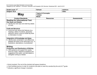 Grade1 ela | PDF