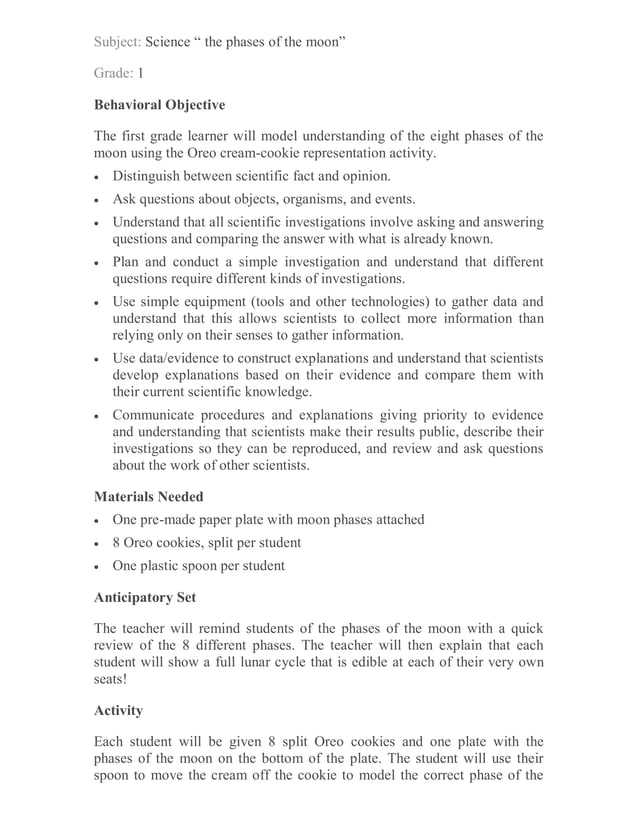 Phases of the moon | PDF