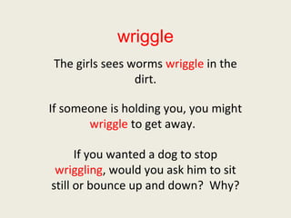 Grade 1 lesson 29 vocabulary powerpoint | PPT