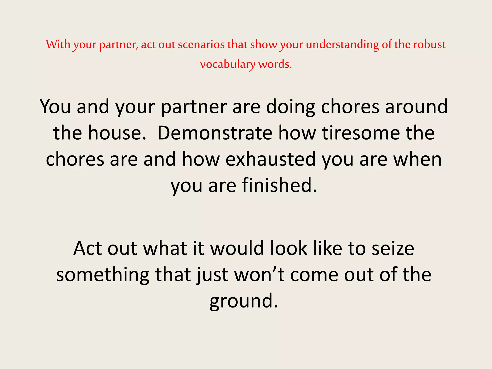 Grade 1 lesson 30 vocabulary power point | PPTX