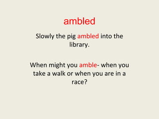 Grade 1 lesson 4 vocabulary powerpoint | PPT