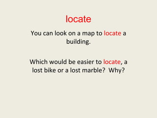 Grade 1 lesson 6 vocabulary powerpoint | PPT