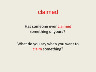 Grade 1 lesson 9 vocabulary powerpoint | PPT