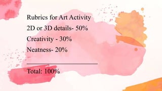 Grade 1 Music and Arts Tempo / W2d and 3d art | PPTX
