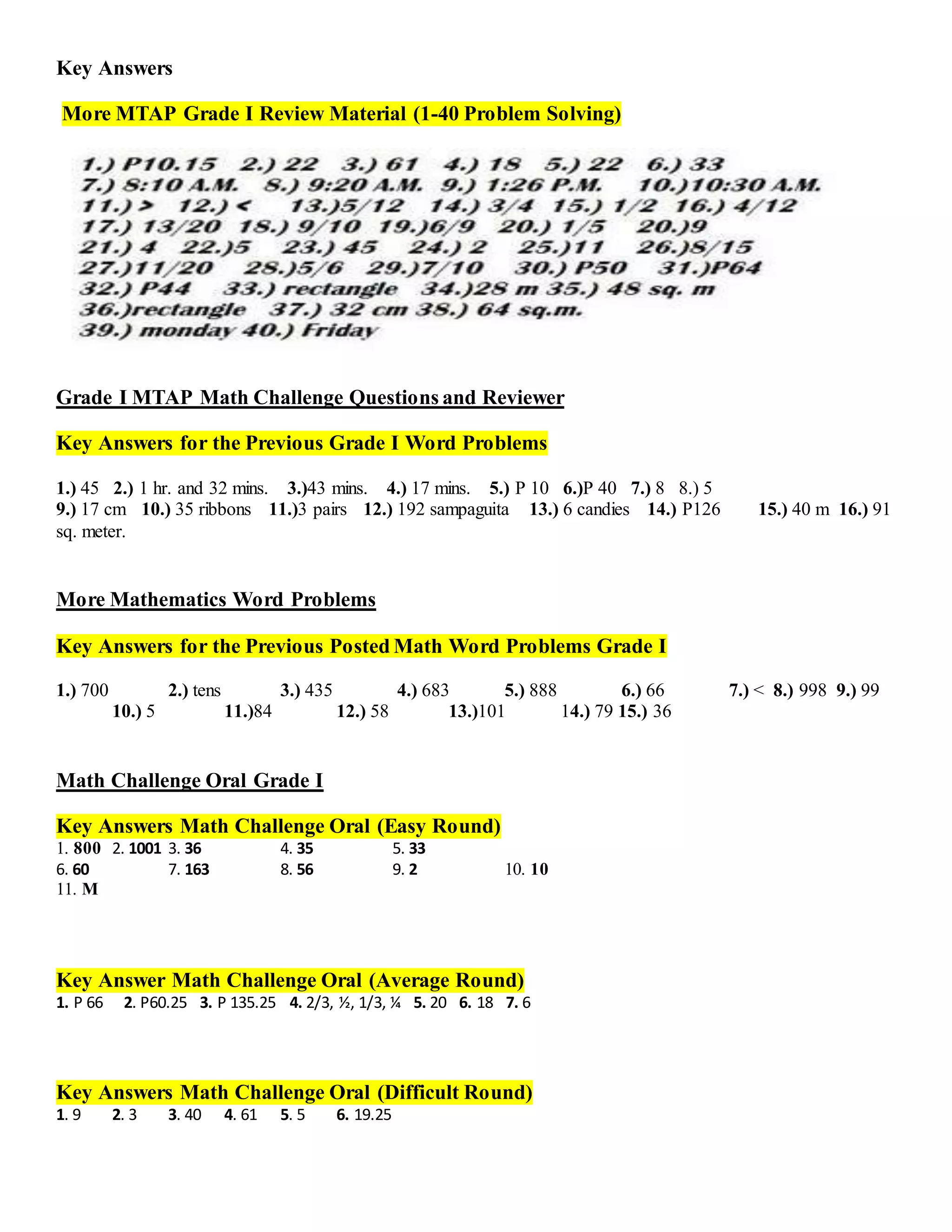 Grade 1 mtap reviewer | DOCX