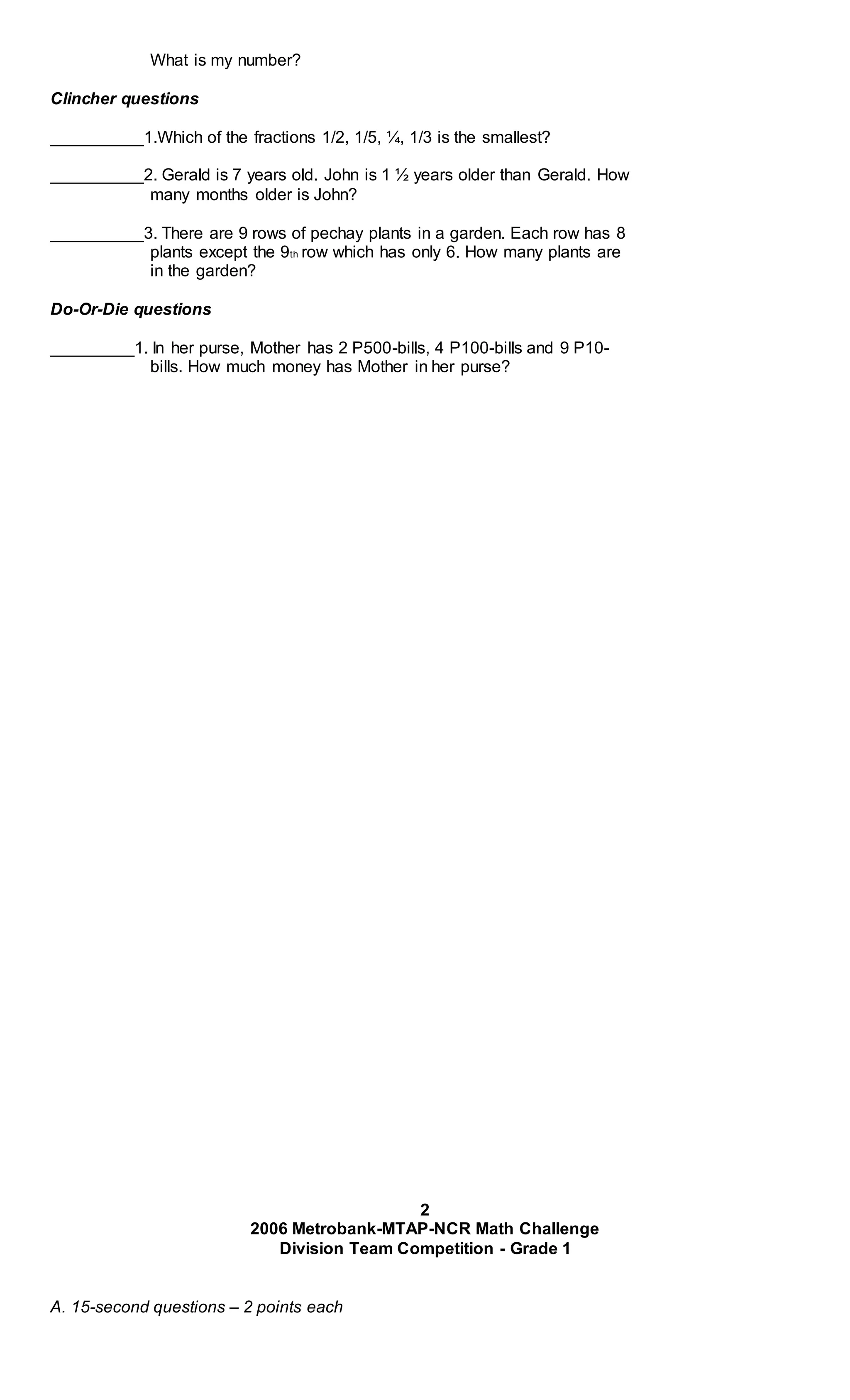 Grade 1 mtap reviewer | DOCX