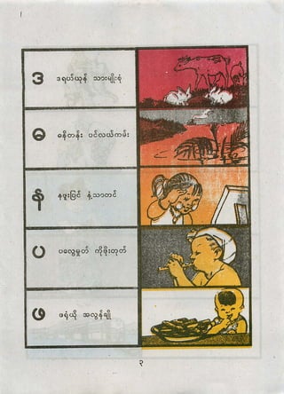 Grade1 myanmar | PDF