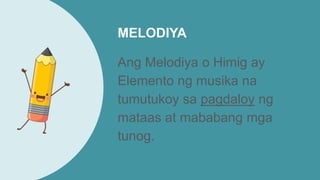 Grade 1 Music: Pagtaas at pagbaba ng tono (Pitch) | PPTX