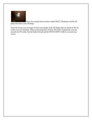 Grade 1 shape and space 2D | DOCX