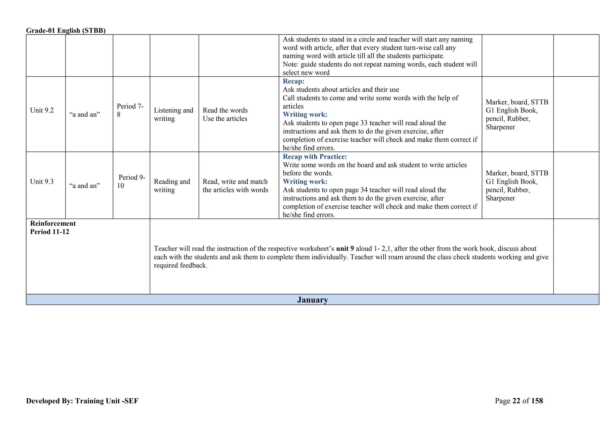 Grade 1 SOS Final how to teach the grade 1 on whole year students ...