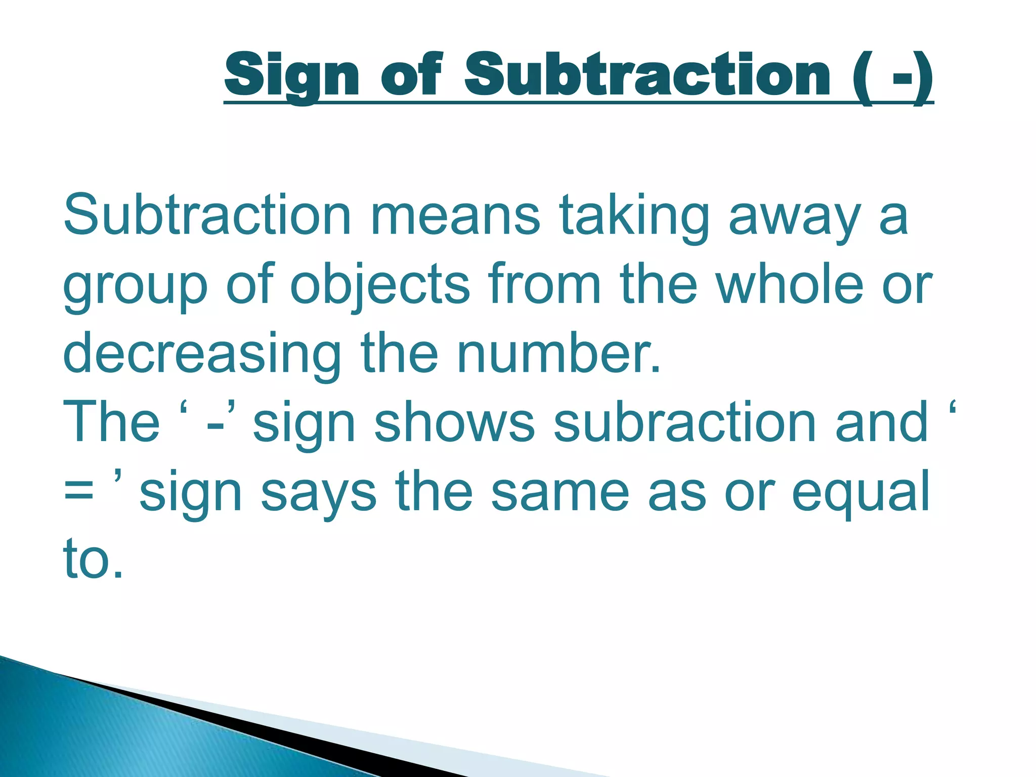 Subtraction | PPTX