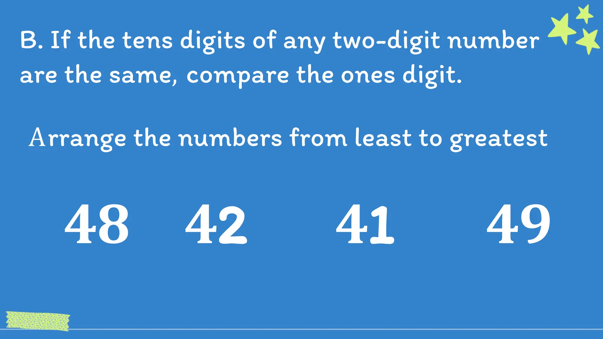 Ordering Numbers for grade one, two and three | PPTX