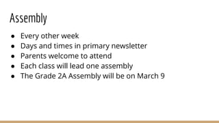 Slides from QAS Grade 2 Back to School Night Presentation | PPT