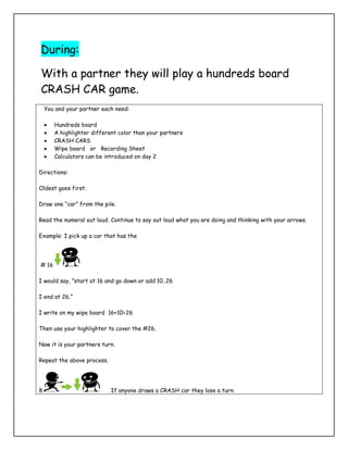 Grade 2 addition and subtraction lesson | DOCX