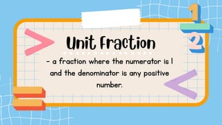 Grade 2 Math Comparing and Arranging Unit Fractions | PPTX