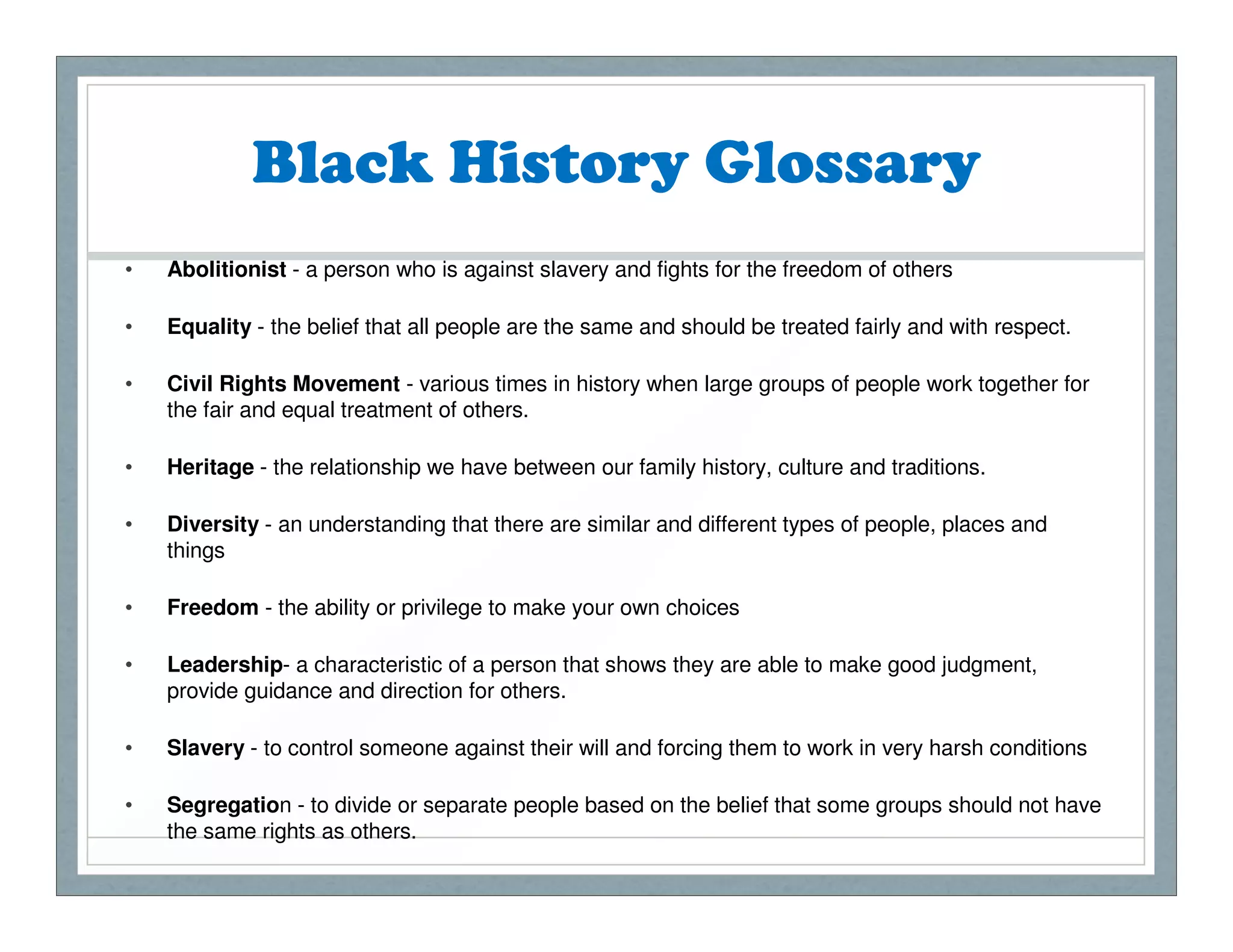 2nd Grade Black History | PDF