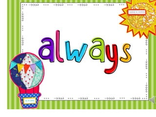 Grade 2 dolch_words_part_1_with_sound | PPT