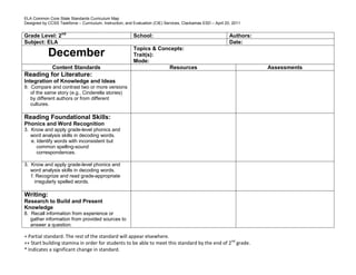 Grade2 ela | PDF