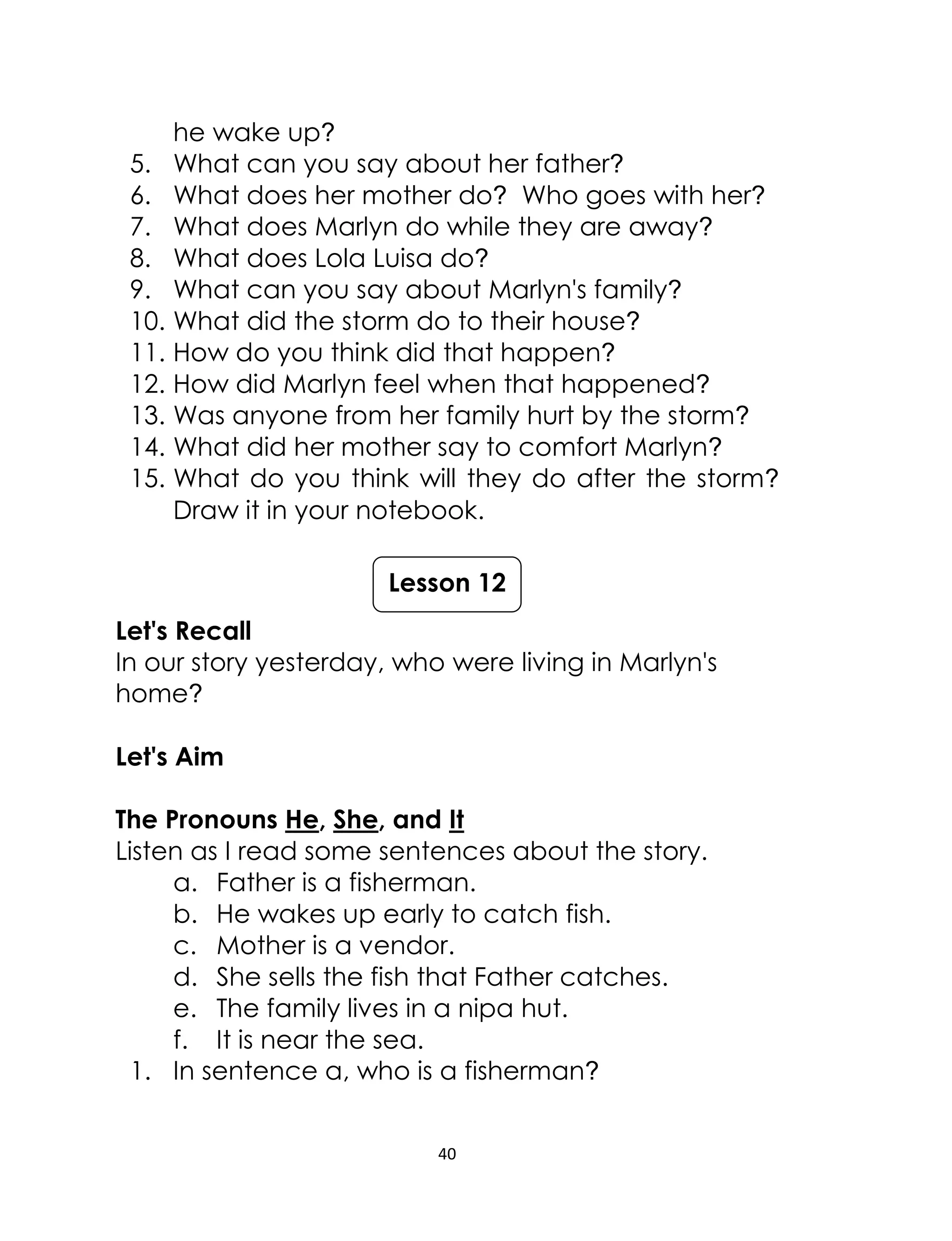 Grade 2 english lm (unit 2) | PDF