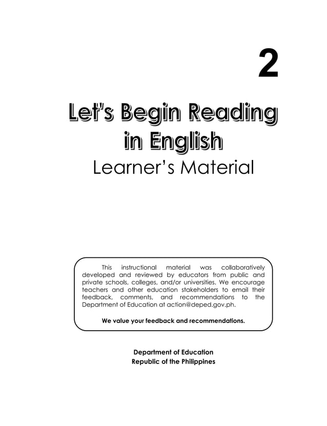 Grade 2 english lm (unit 2) | PDF | Food & Drink