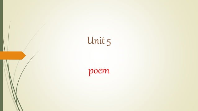 Grade 2 English Unit 5 Poem traffic.pptx | Weather | Science