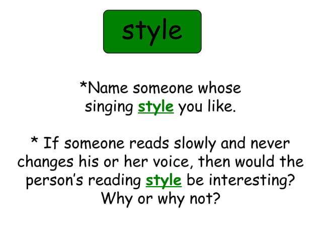 Grade 2 lesson 1 vocabulary powr point | PPT