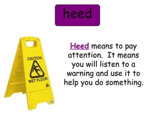 Grade 2 lesson 1 vocabulary powr point | PPT