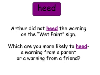 Grade 2 lesson 1 vocabulary powr point | PPT